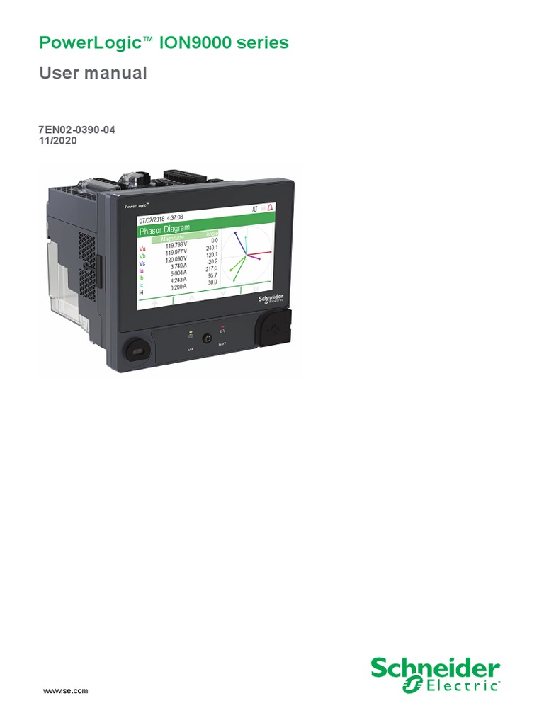 ION9000 Manual | PDF | Input/Output | Hazards