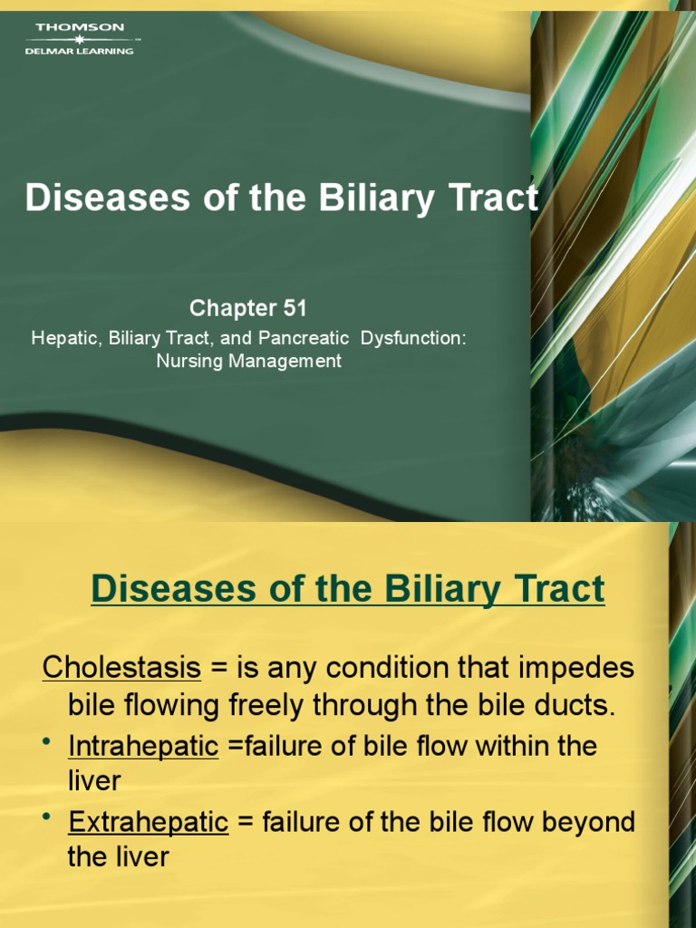 Diseases of The Biliary Tract: Hepatic, Biliary Tract, and Pancreatic ...