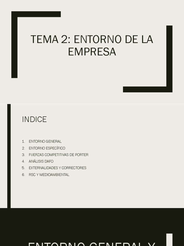 Esquema Ud2 | PDF | Exterioridad | Análisis FODA