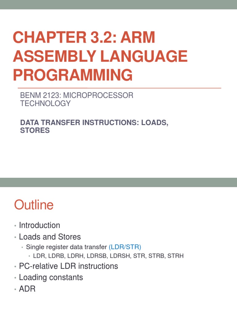 CHAPTER 3 - 2-Memory Access Instructions-Lecturer | PDF | Pointer ...