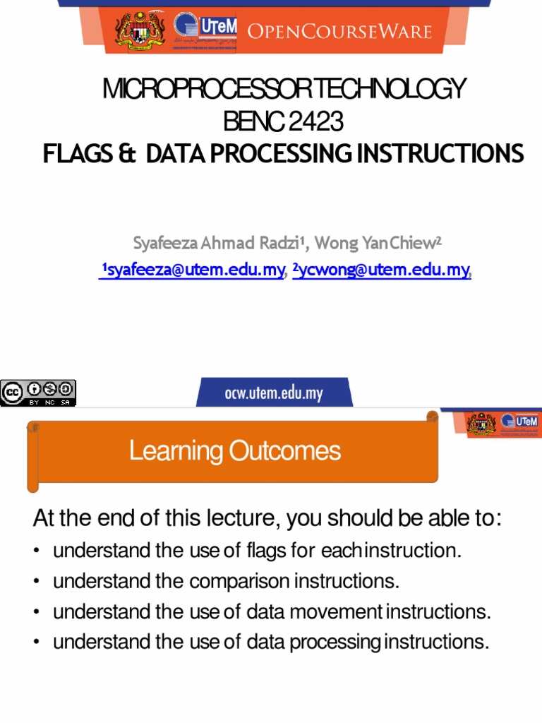CHAPTER 3 - 4-Flags and Data Processing Instructions - 3 | Download Free PDF | Theory Of ...