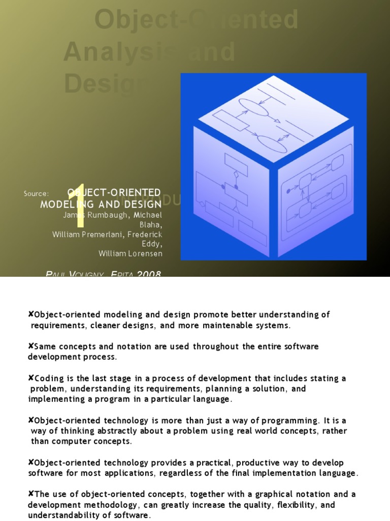 Object-Oriented Modeling and Design: James Rumbaugh, Michael Blaha, William Premerlani ...