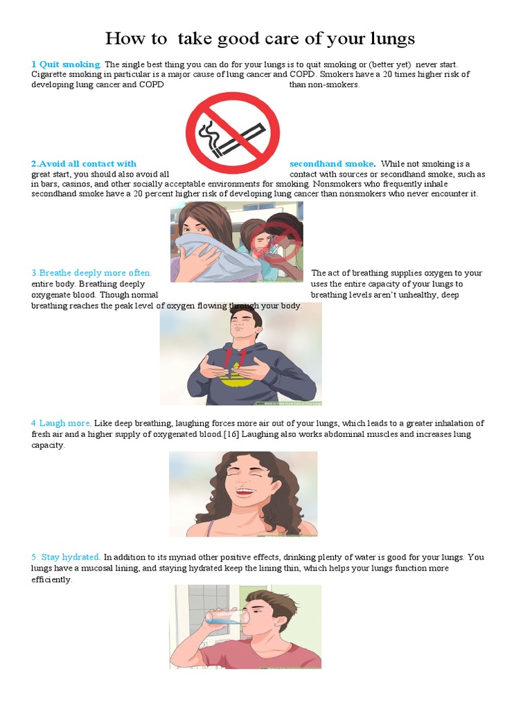 How To Take Good Care of Your Lungs | PDF
