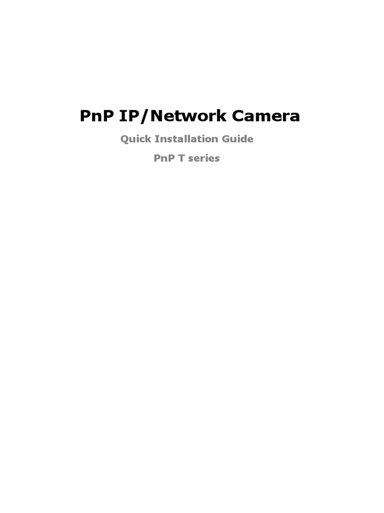 PnP IP Camera Quick Setup Guide | PDF | Wi Fi | I Phone