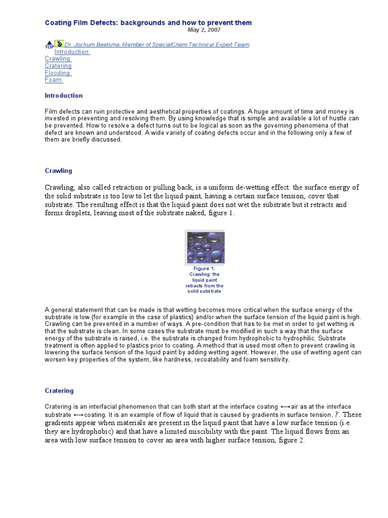 Coating Film Defects07 | PDF | Paint | Wetting