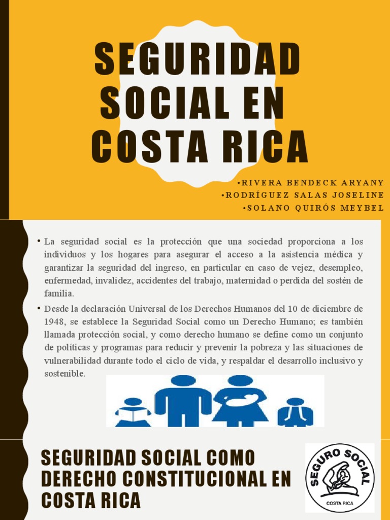 Seguridad Social en Costa Rica-1 | PDF | Bienestar | Costa Rica