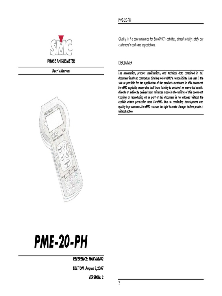 PME 20 PH - Manual | PDF | Transformer | Phase (Waves)