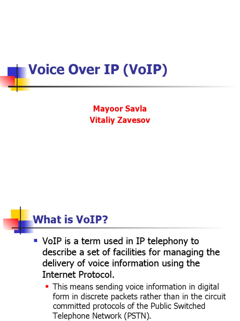 VOIP Voice Over IP System Overview | PDF