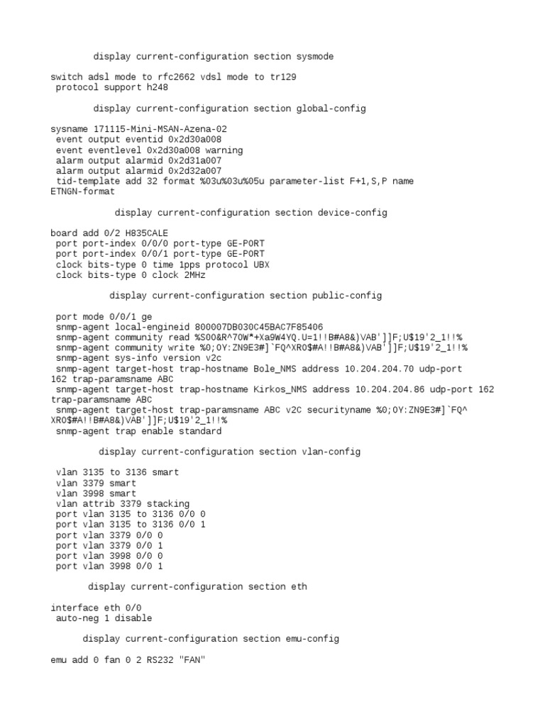 Huawei Display Cmds | PDF | Computer Standards | Communications Protocols