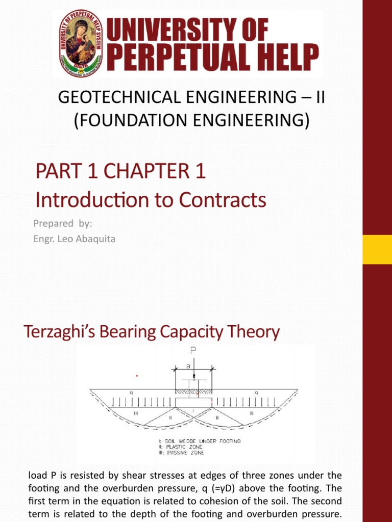 Geotechnical Engineering - Ii (Foundation Engineering) : Part 1 Chapter 1 Introduction To ...