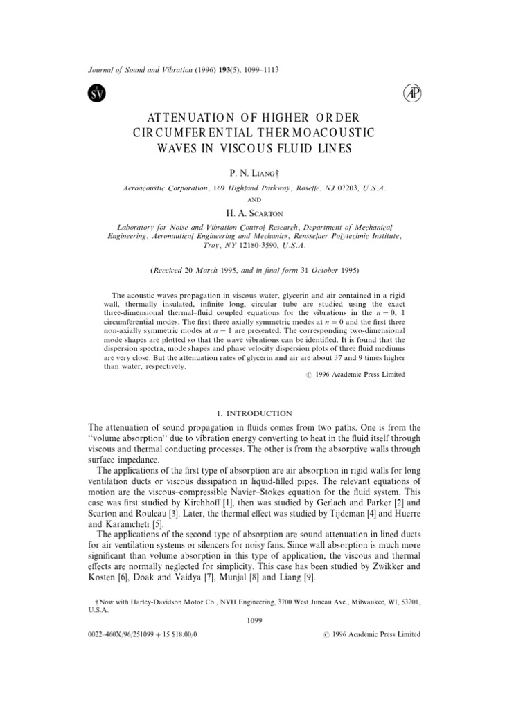 Liang1996 PDF | PDF | Normal Mode | Waves