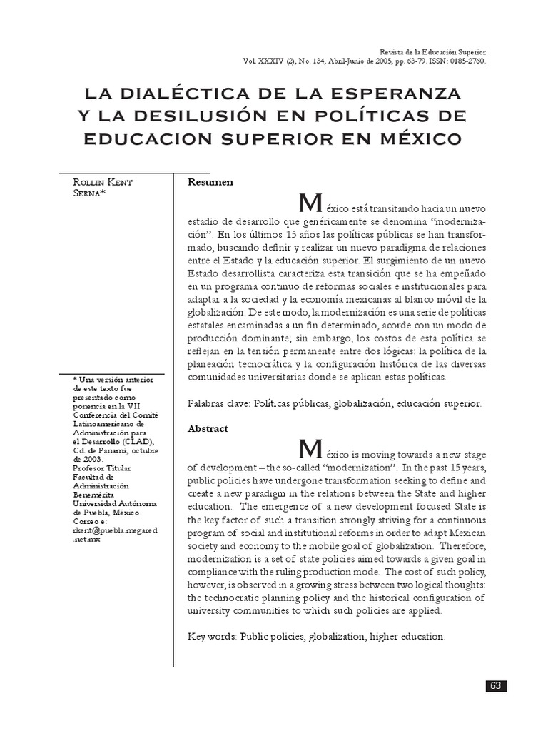 La Dialectica de La Esperanza y La Desilucion en Politica | PDF ... La Dialectica de La Esperanza y La Desilucion en Politica | PDF ...