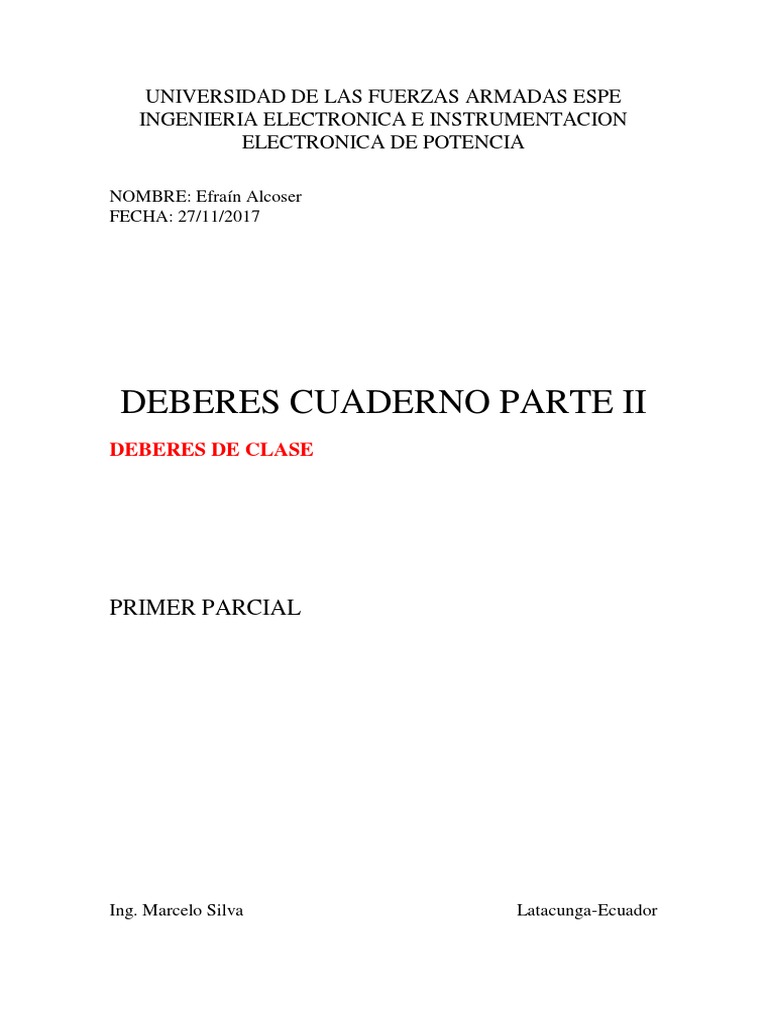 Caratula Deberes | PDF