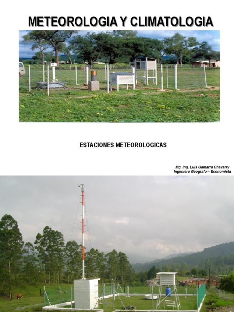 05-Estaciones Meteorológicas | PDF | Meteorología | Precipitación