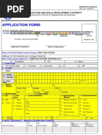 Application Form: 2 1 0 1 5 5 1 5 8 0 0 Picture (Passport Size) | PDF