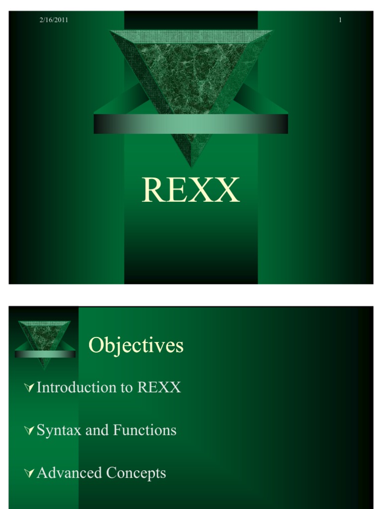 REXX | PDF | Parameter (Computer Programming) | Subroutine REXX | PDF | Parameter (Computer Programming) | Subroutine