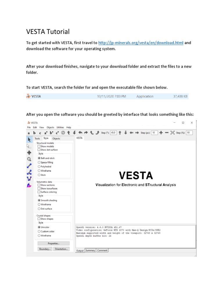 VESTA Tutorial | PDF | Crystal Structure | Plane (Geometry)