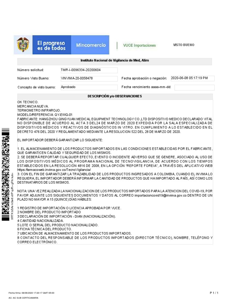 Visto Bueno Invima | PDF | Informática | Seguridad