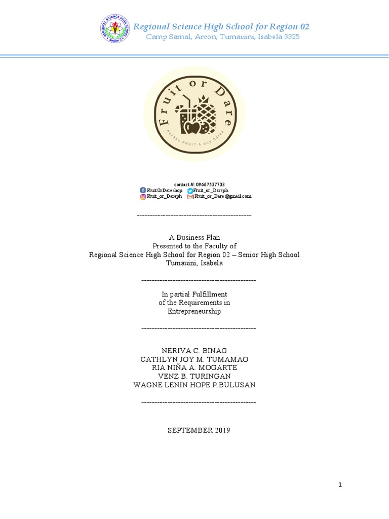Regional Science High School For Region 02: Camp Samal, Arcon, Tumauini ...