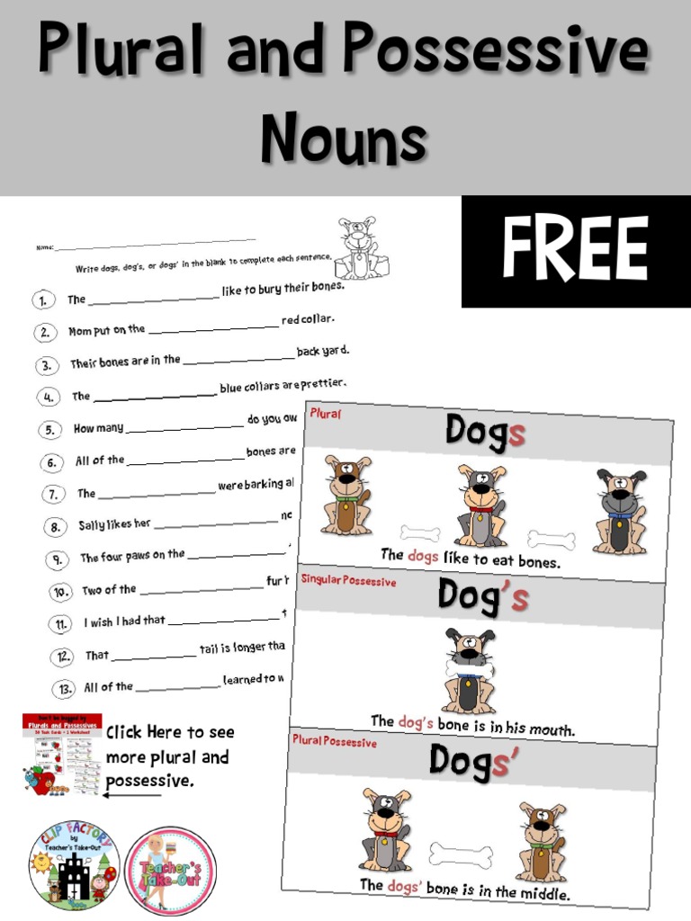 Click Here To See More Plural and Possessive | PDF | Morphology | Grammar