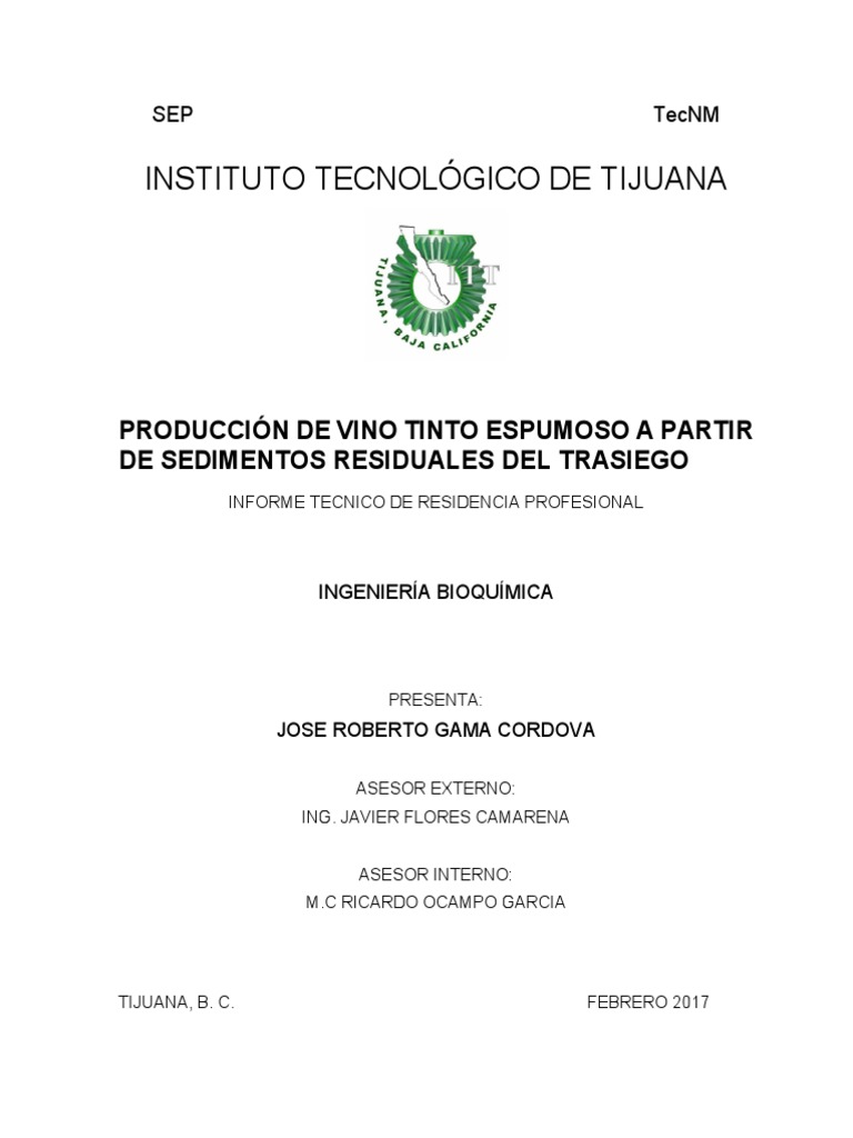 Ejemplo de Informe Tecnico de Residencia PDF | PDF Ejemplo de Informe Tecnico de Residencia PDF | PDF