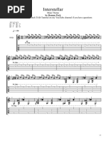 Interstellar Theme Guitar Tabs | PDF | Chordophones | Guitar Family ...
