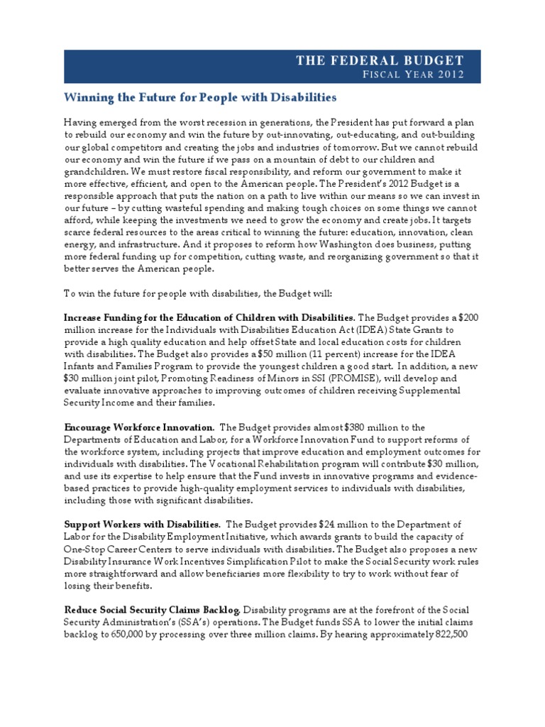 2012 Disability Fact Sheet | PDF | Equal Employment Opportunity ...