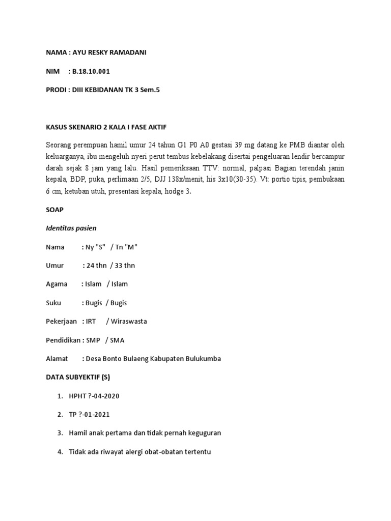 Soap Kala 1 Fase Aktif | PDF