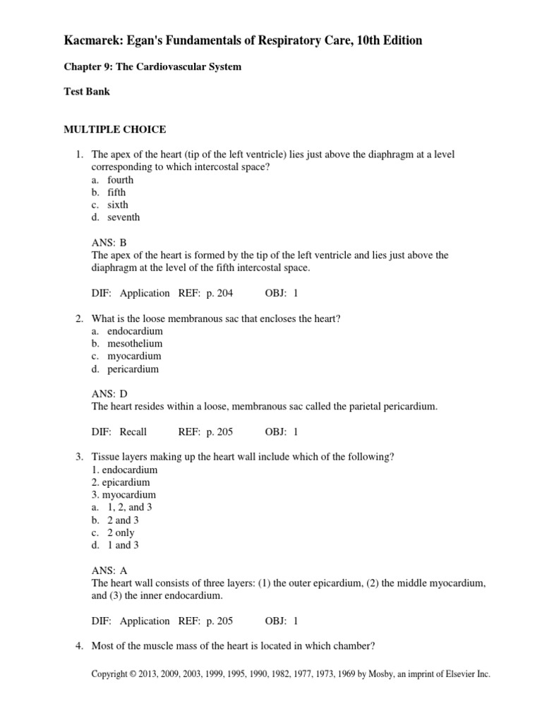 Chapter 9 CARDIOVASCULAR SYSTEM | PDF | Heart Valve | Ventricle (Heart)