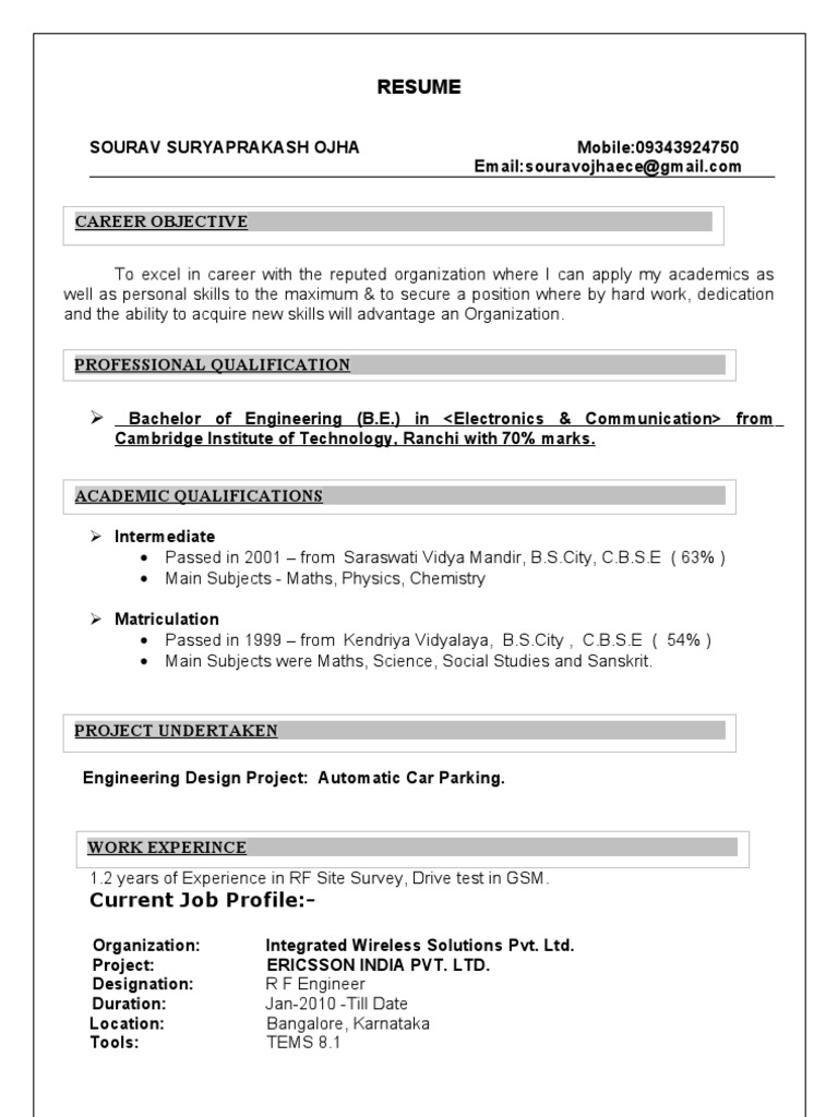 Sourav Resume | PDF | Computing