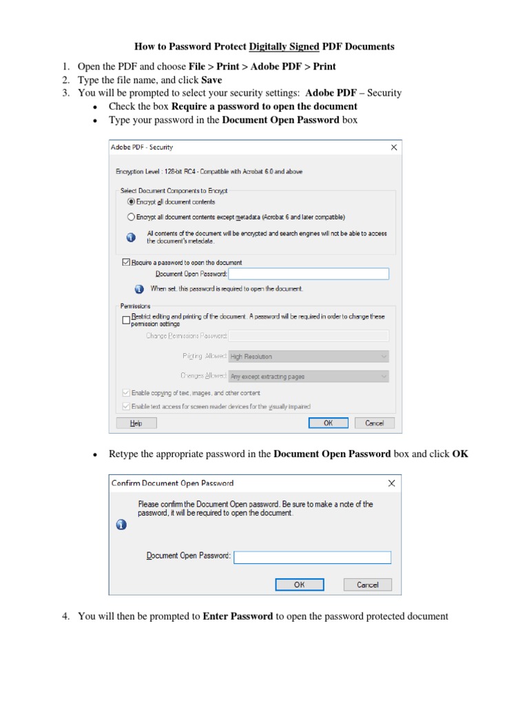 How To Password Protect PDF Documents | PDF