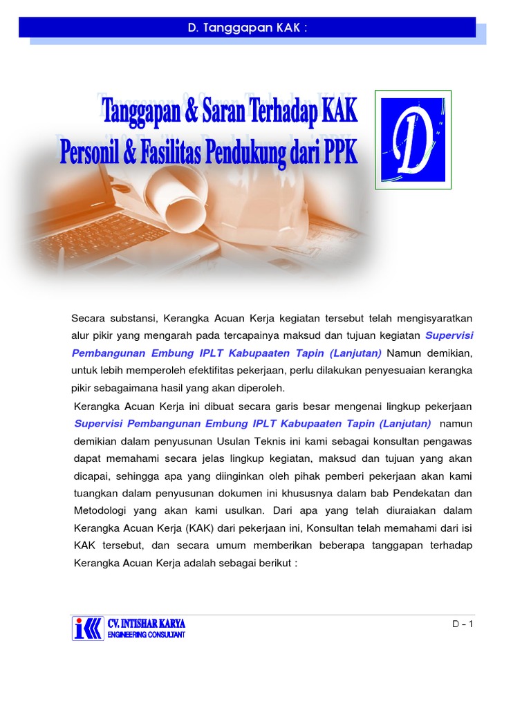 D. Tanggapan Kak | PDF