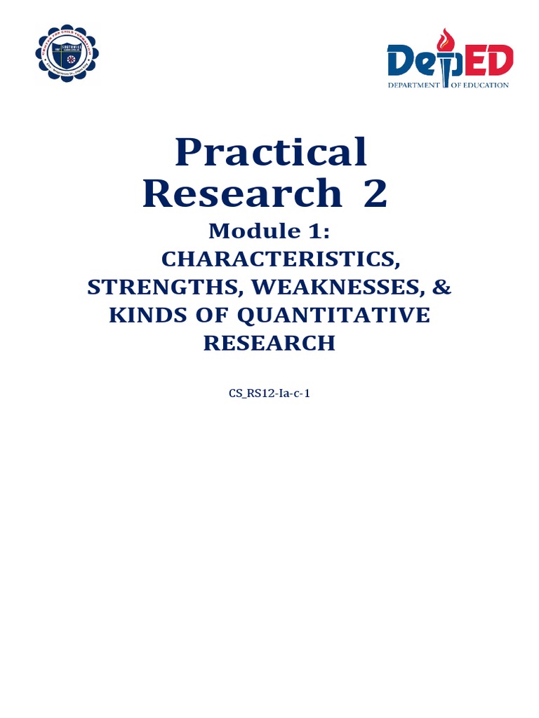 Practical Research 2: Characteristics, Strengths, Weaknesses, & Kinds ...