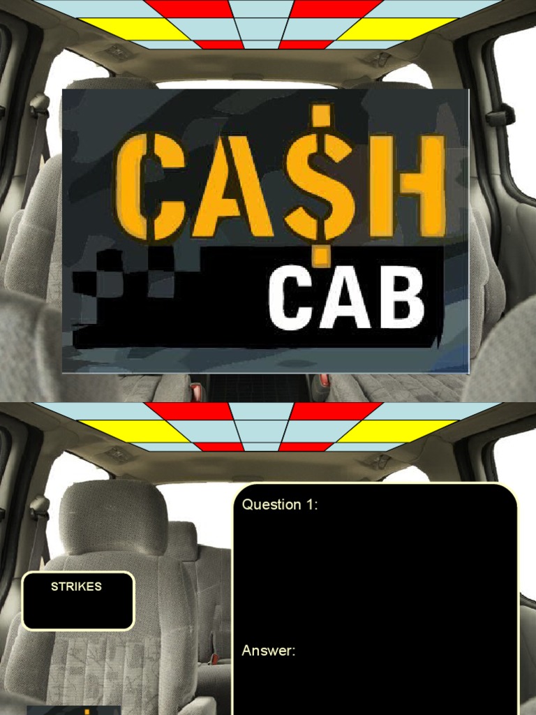 Cash Cab Trivia Game Instructions | PDF | Game Shows | Gaming