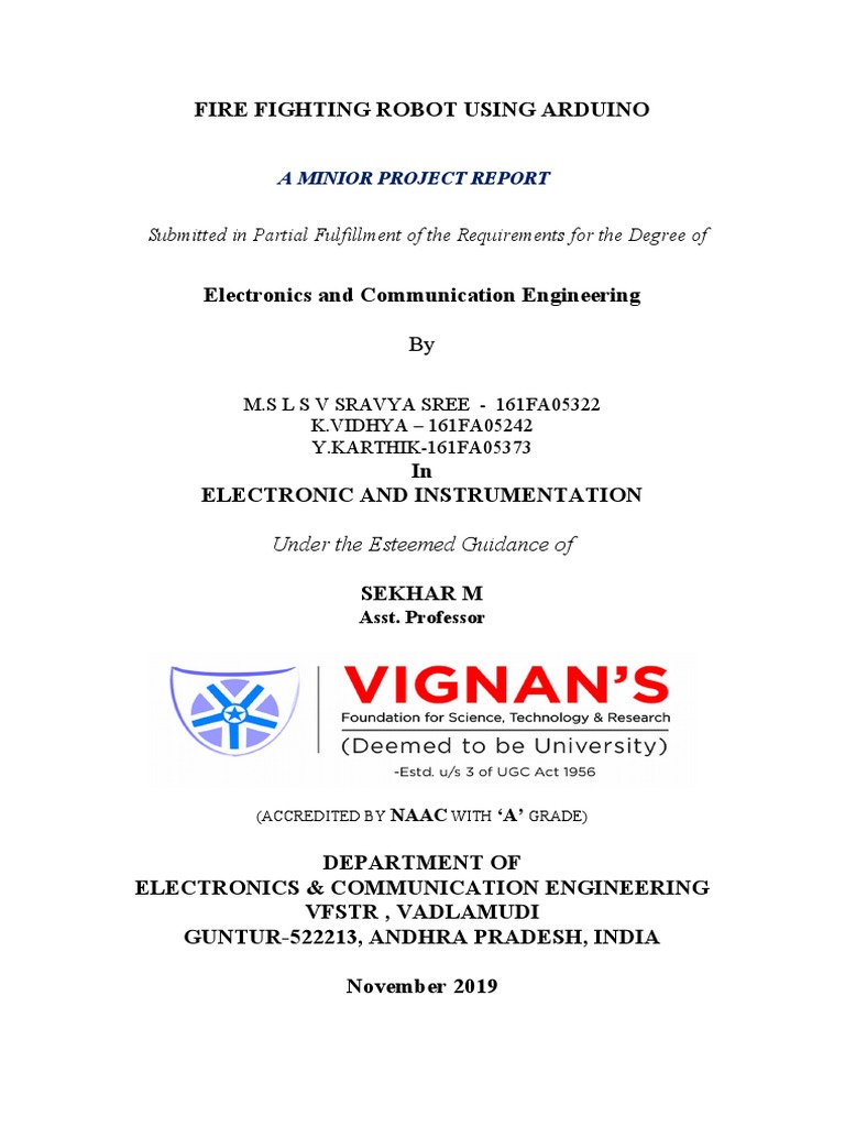 Ei Project Report | PDF | Electronic Circuits | Fires