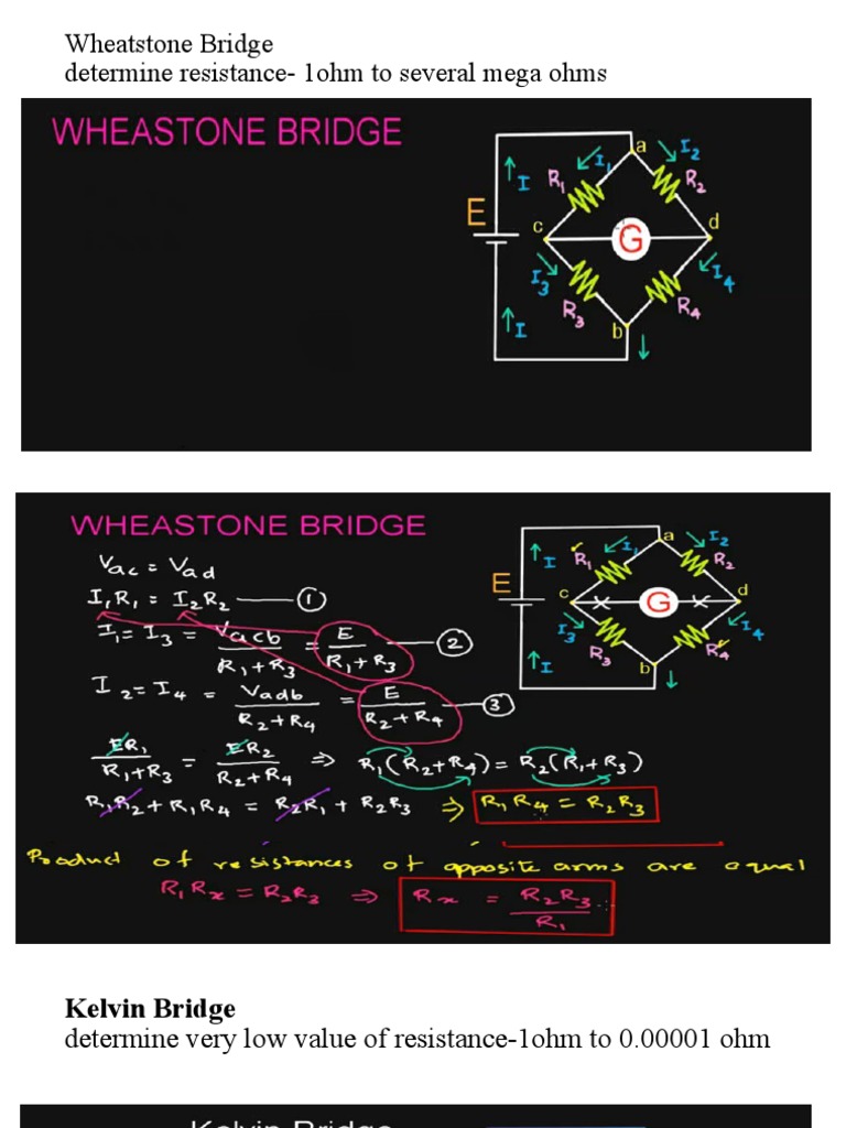 Electrical Measurement Bridges | PDF | Science & Mathematics