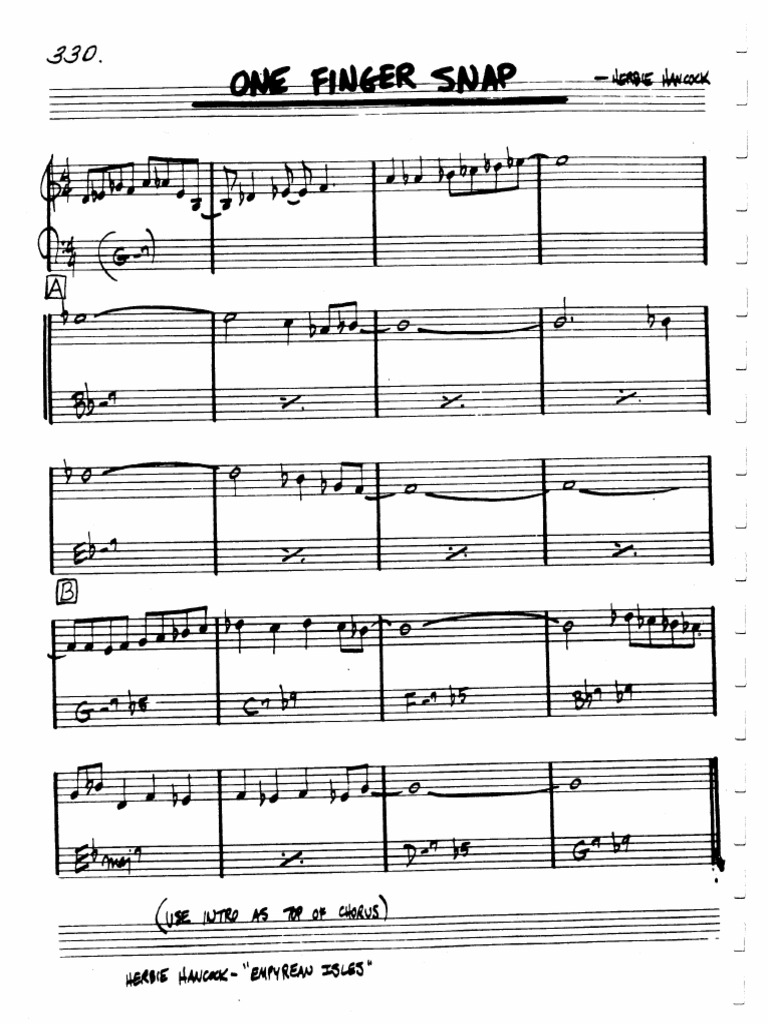 One Finger Snap | PDF