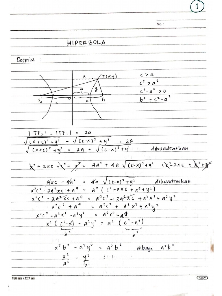 Ragam Soal Dan Pembahasan Hiperbola PDF | PDF