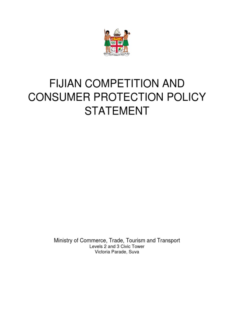 Fijian Competition and Consumer Policy | PDF | Competition | Fiji