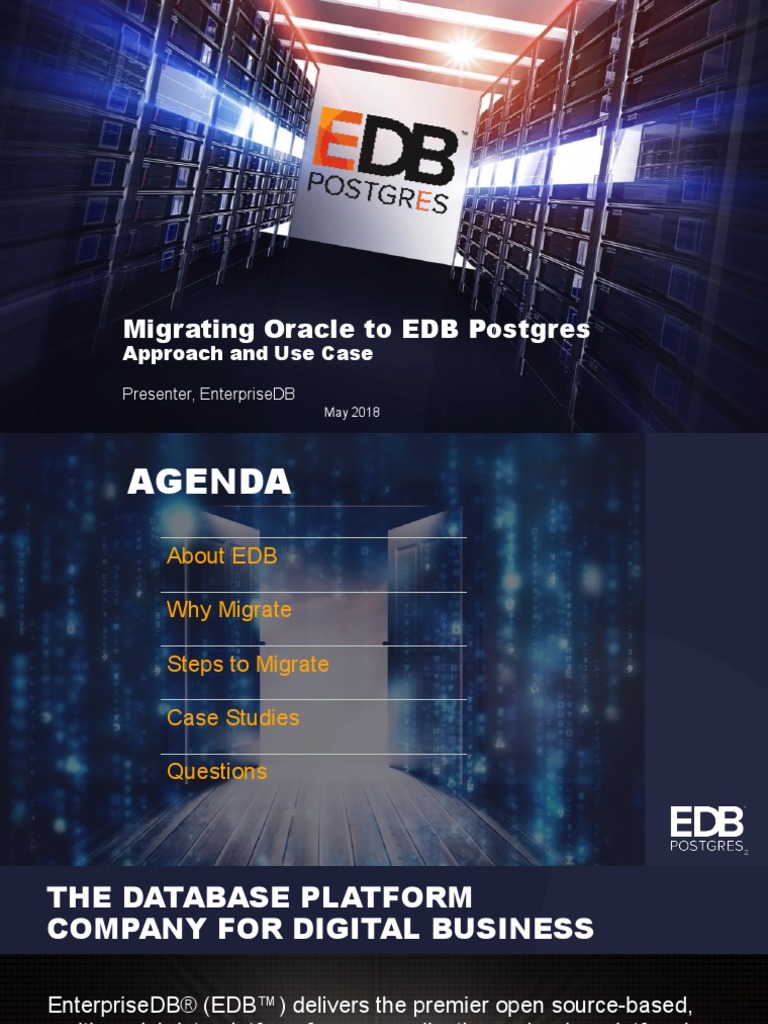 Hong Kong Oracle Migration EDB Presentation | PDF | Pl/Sql | Software ... Hong Kong Oracle Migration EDB Presentation | PDF | Pl/Sql | Software ...