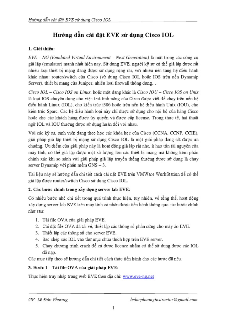 Huong Dan Cai Dat EVE Update 07 05 2019 | PDF