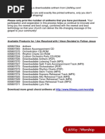 Divine Service Program | PDF | Hymns | Prayer