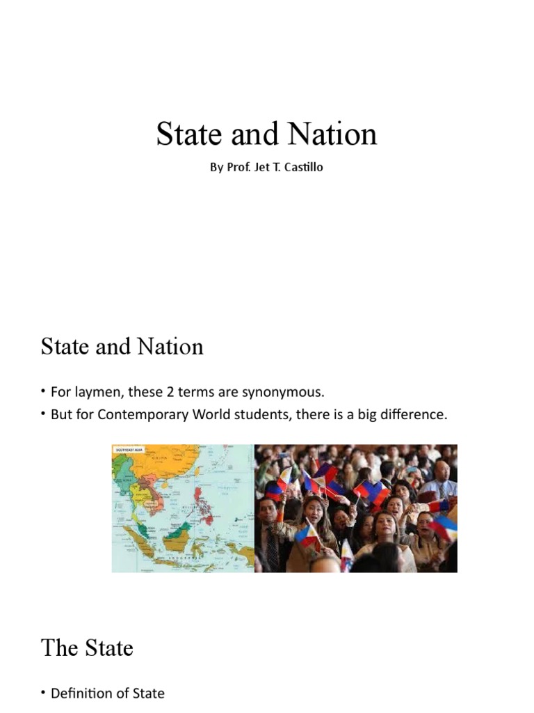 Understanding State vs. Nation Differences | PDF | Sovereignty ...