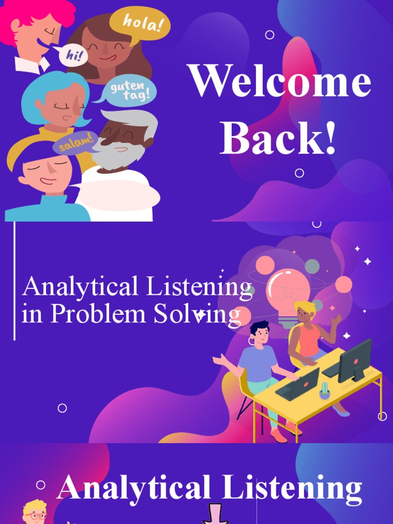Analytical Listening in Problem Solving | PDF | Brainstorming ...