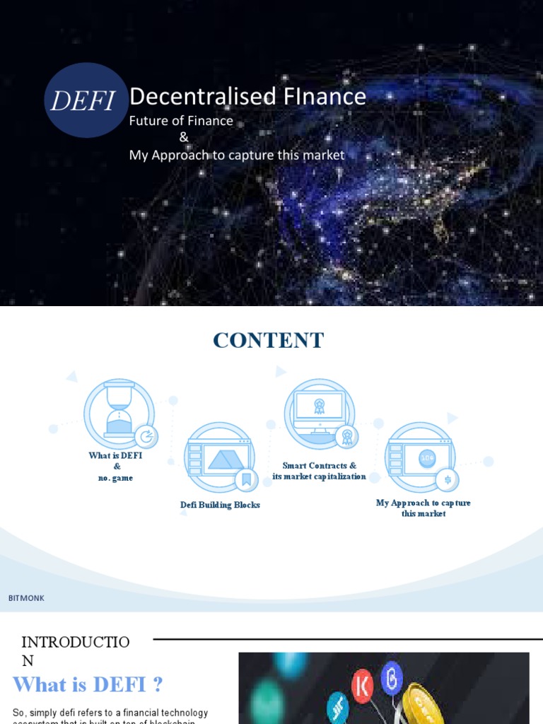 Defi - The Future of Finance and My Role in Making It To The Next Level ...