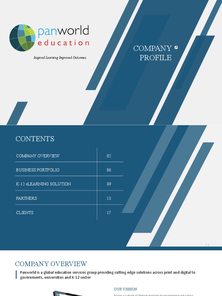 Panworld Education Company Profile | PDF | Educational Technology ...
