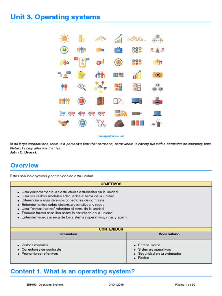 ENG03 - Operating Systems | PDF | Operating System | Graphical User Interfaces