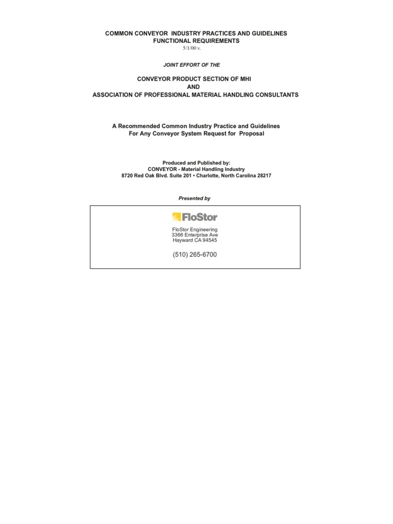 Flostor: Joint Effort of The | Download Free PDF | Specification (Technical Standard ...