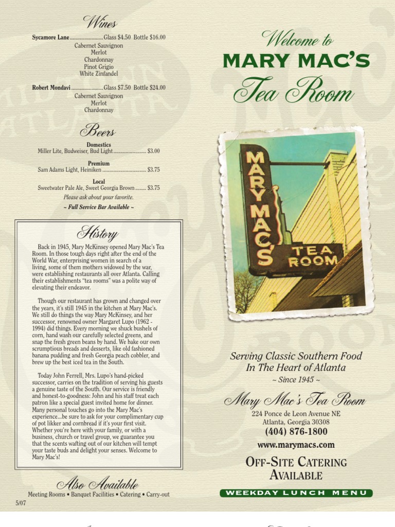 mary mac’s: Tea Room | Dumpling | Entrée | Free 30-day Trial | Scribd