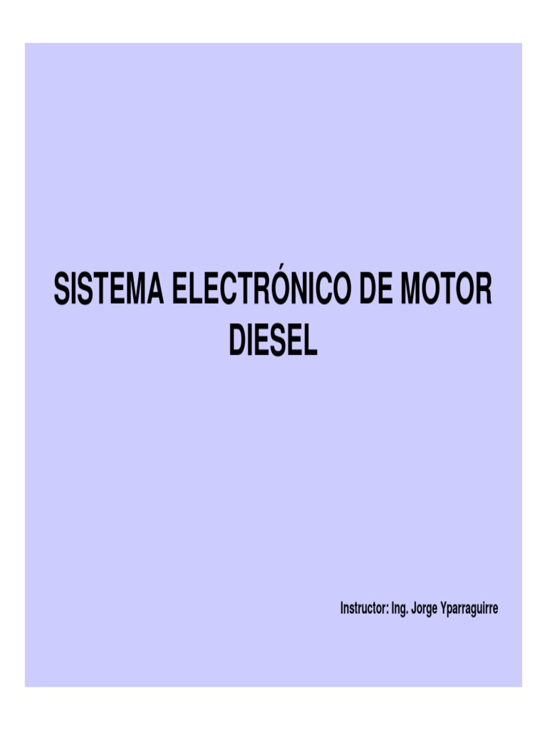 Electronic Diesel Control (Edc) PDF | PDF | Electrónica | Inyección de ...